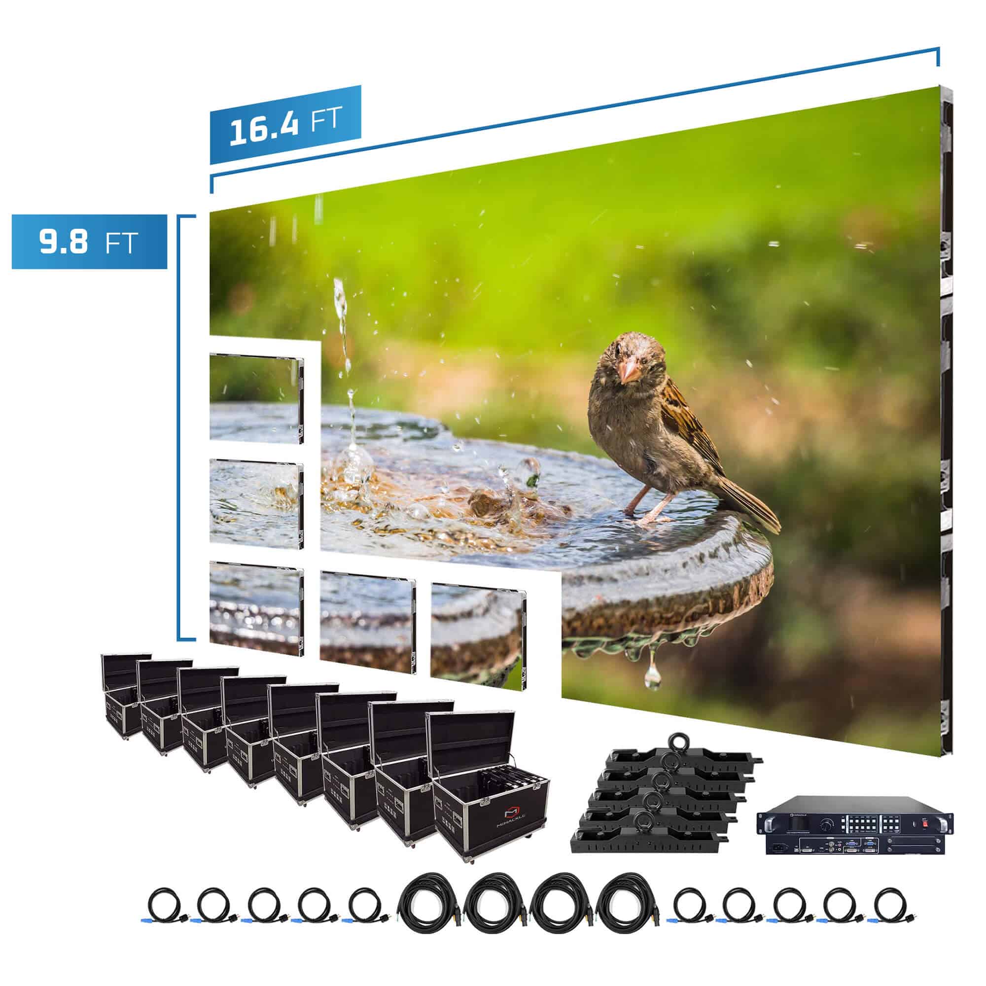 LED Screen Panels 16.4′ x 9.8′ P2.97mm Indoor Turn-key - Led Video Walls - Led Displays panels ...