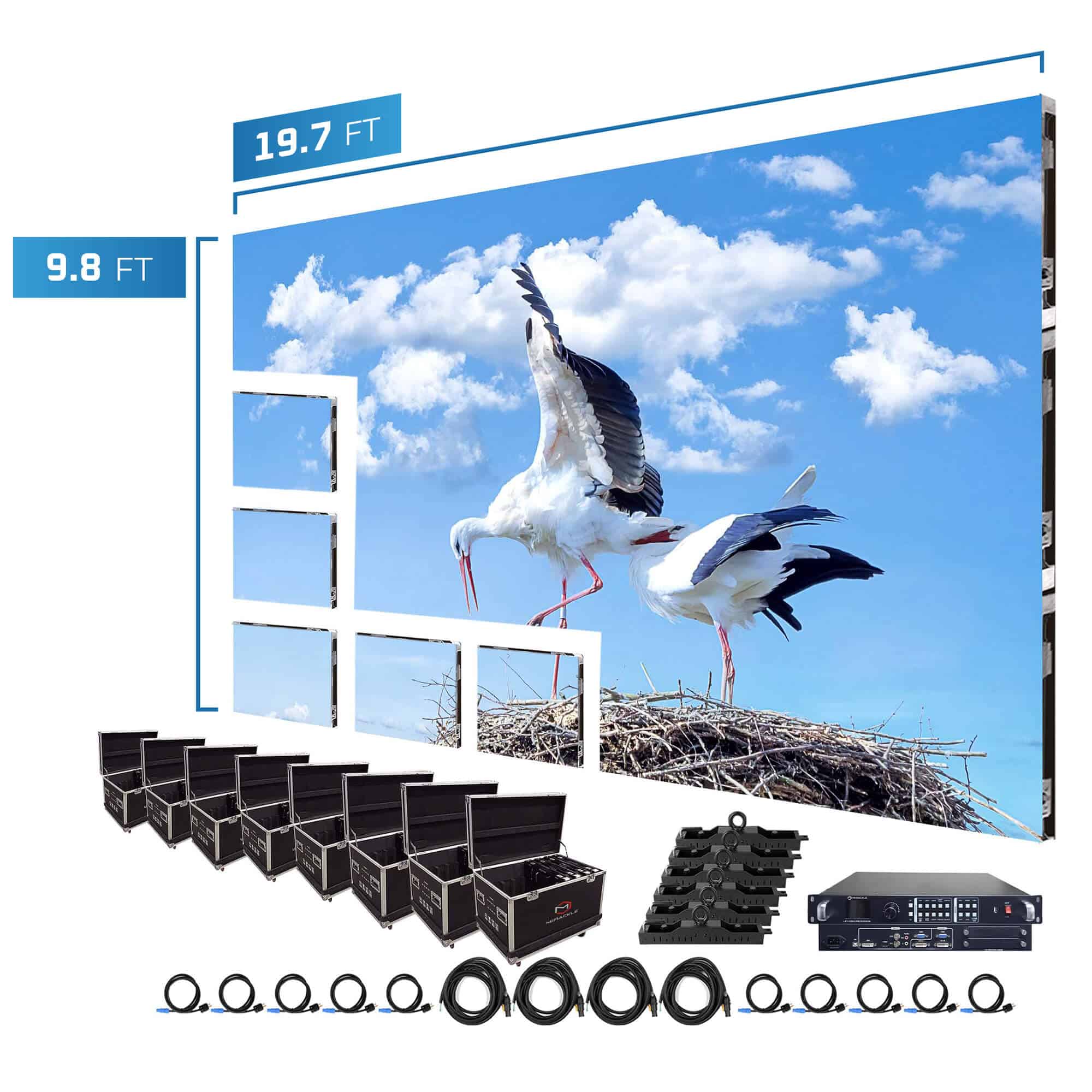 LED Screen Panels 19.7′ x 9.8′ P2.97mm Indoor Turn-key - Led Video Walls - Led Displays panels ...