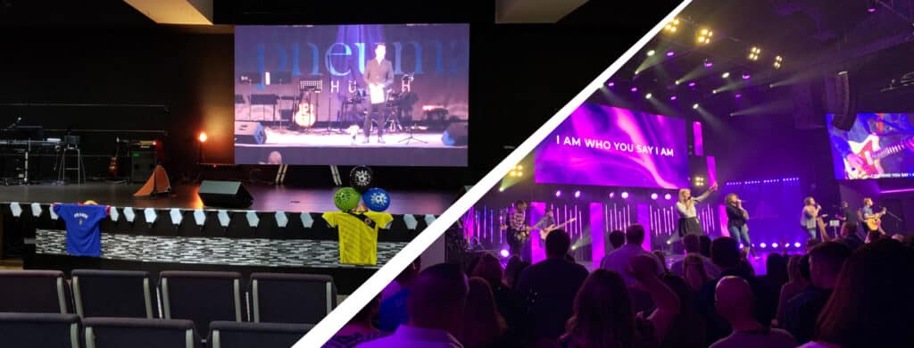 LED video walls to enhance the baptism experience in the church - Led ...