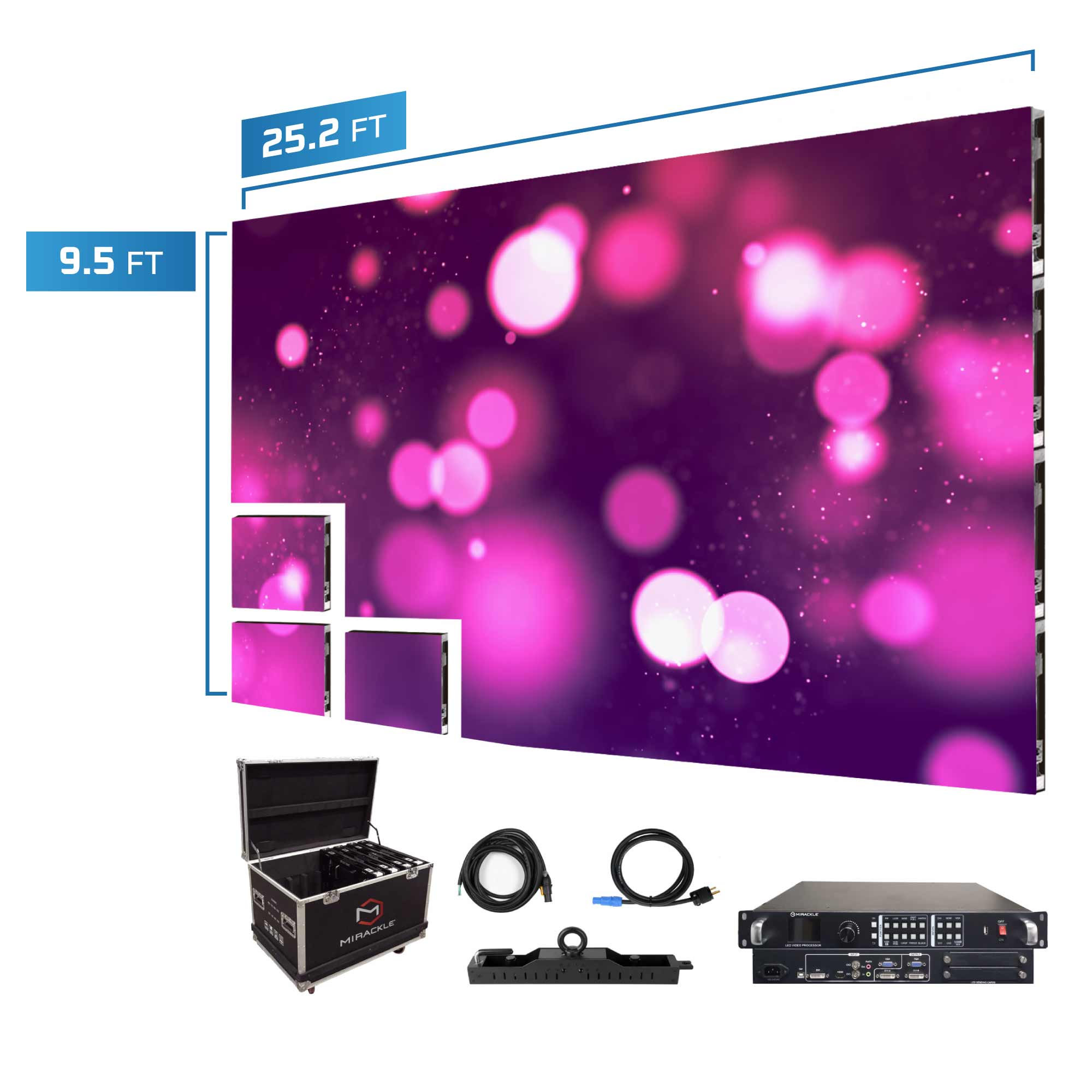 LED Screen Panels 25.2′ x 9.45′ P2.5mm 960x960 Indoor Turn-key - Led Video Walls - Led Displays ...
